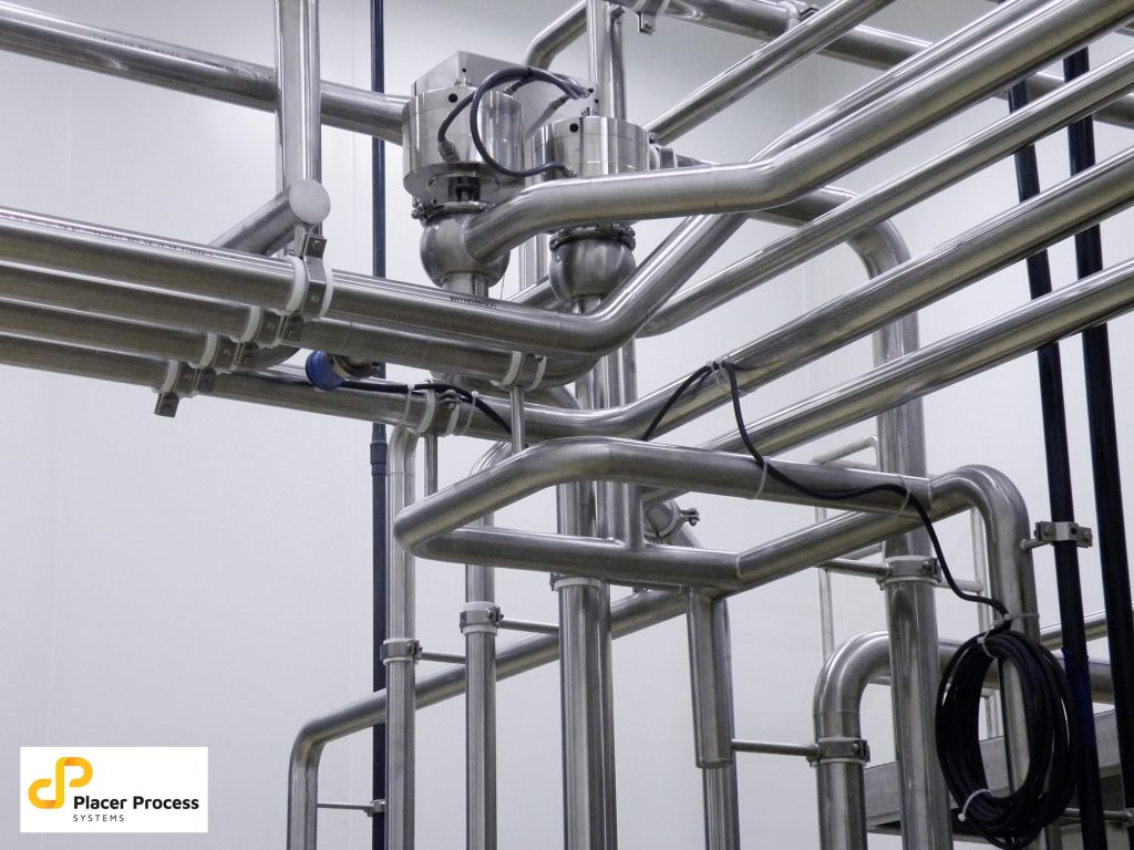 Sanitary process install 020 - Placer Process Systems